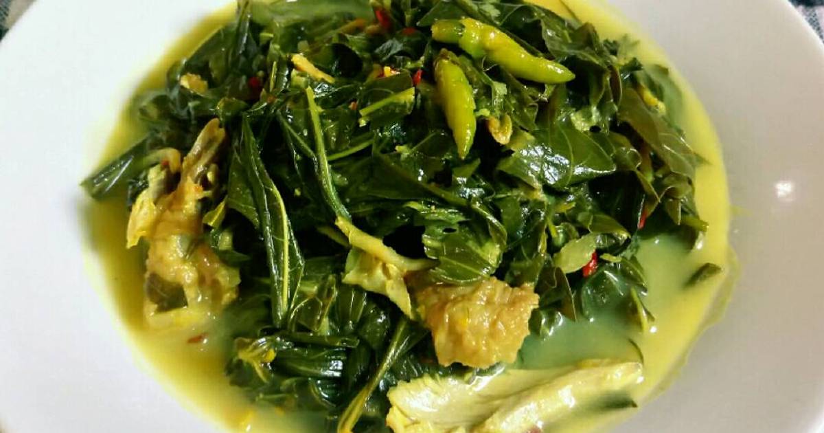 Resep Gulai Daun Singkong oleh Mimam Mu - Cookpad