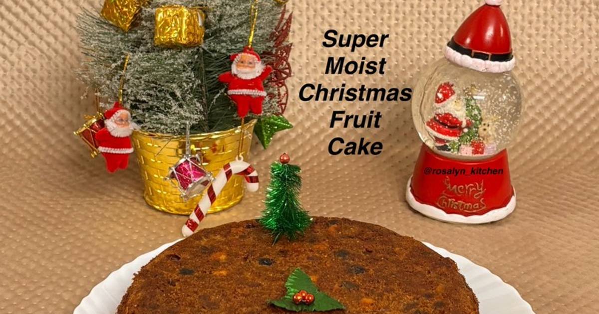 Super Moist Christmas Fruit Cake Recipe by Rosalyn_Kitchen - Cookpad
