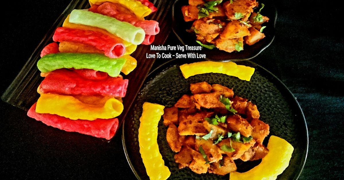 Bhungla Lasaniya Batata Kathiyawadi Gujarati Cuisine Recipe by Manisha ...