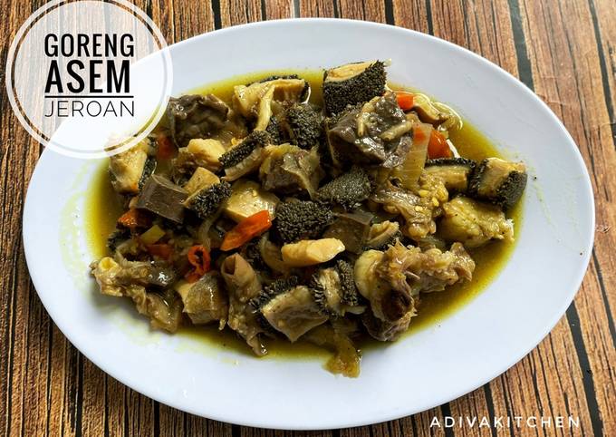 Resep Goreng Asem Jeroan oleh Ria Aryani - Cookpad