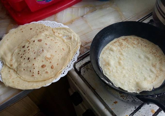 Masa para panqueques Receta de Sole Moreiira- Cookpad