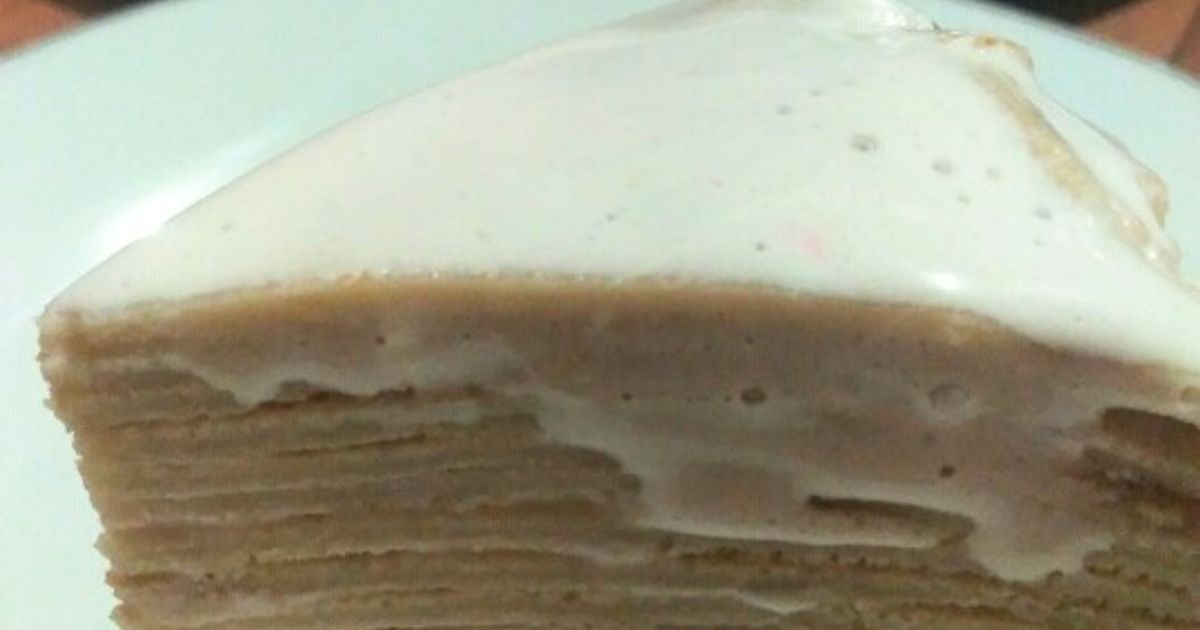 Resep mille crepes taro rumahan enak dan mudah - Cookpad