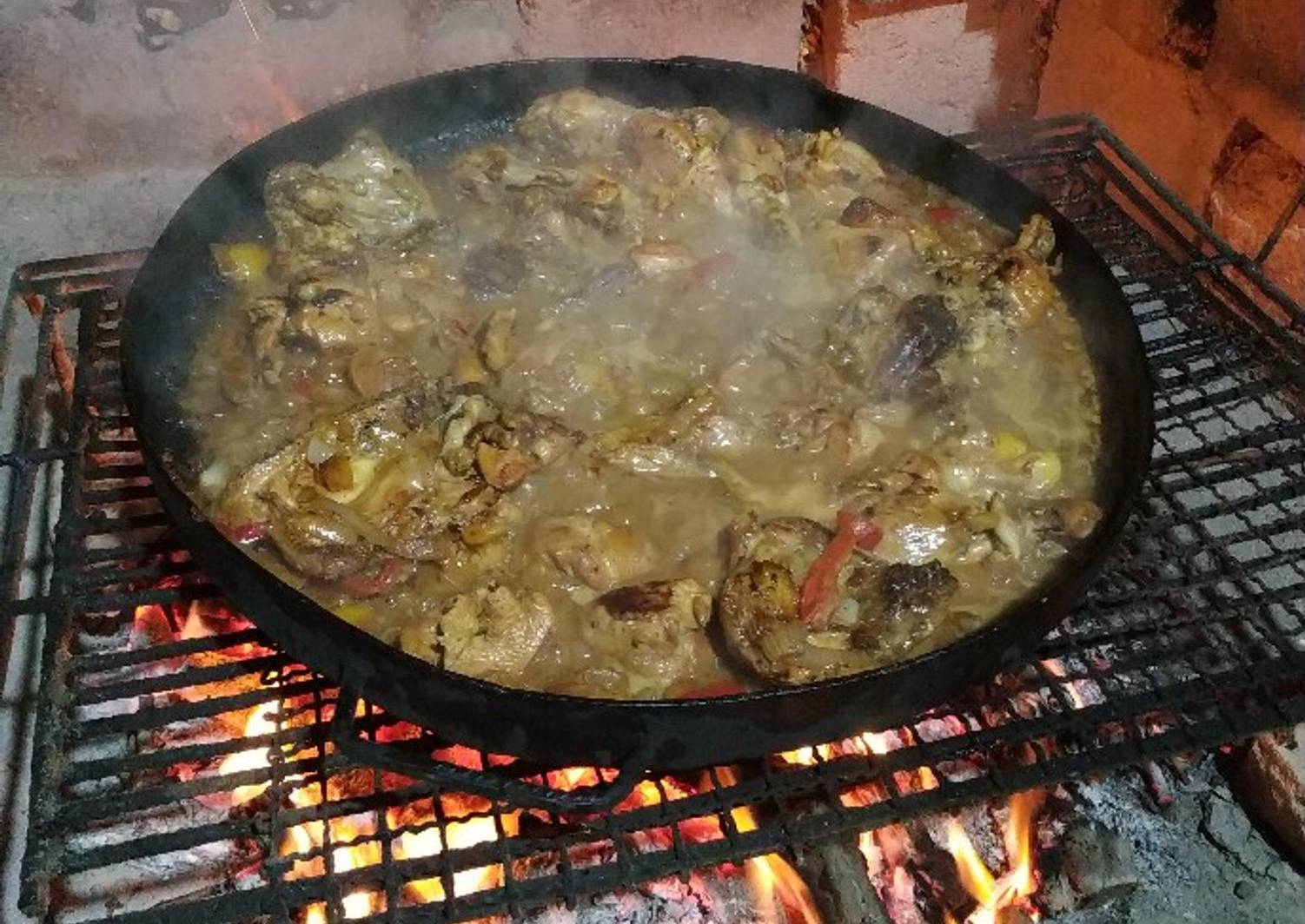 Pollo al disco Receta de Mauro Passeggi - Cookpad