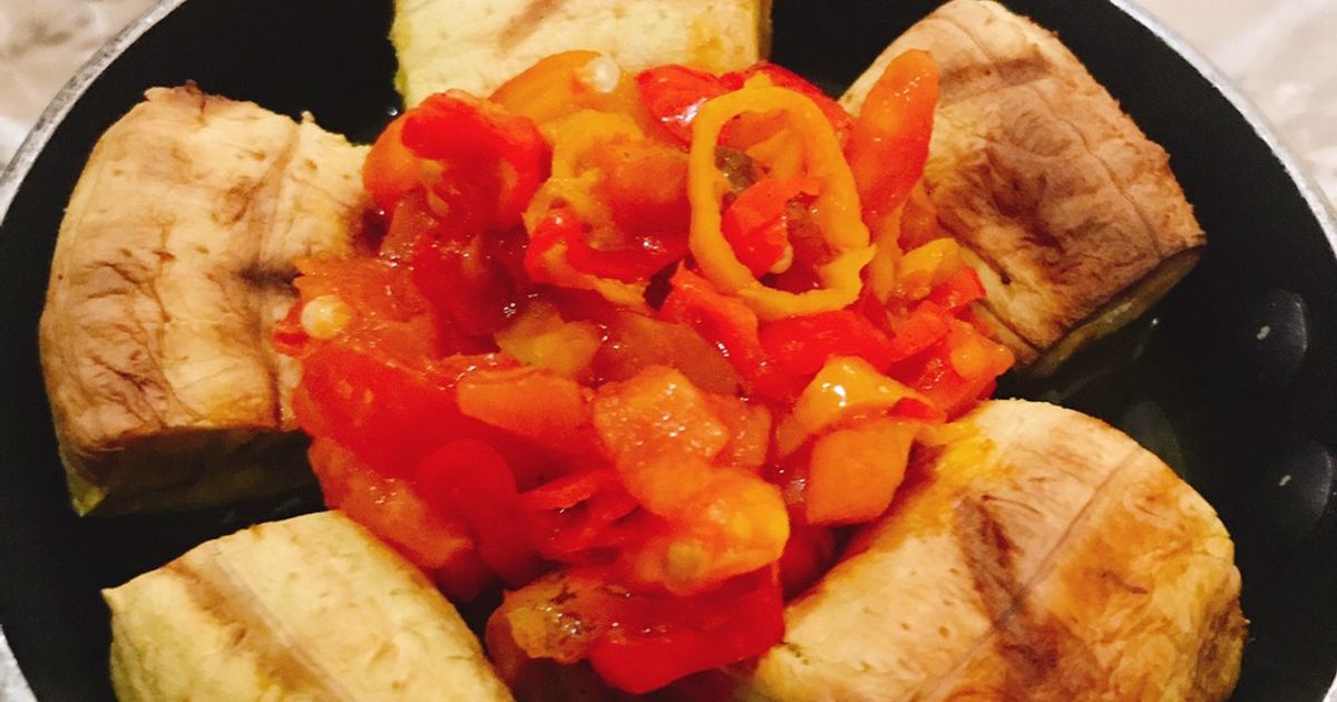 Oven Roasted Plantain And Sauce Recipe by marycooks - Cookpad