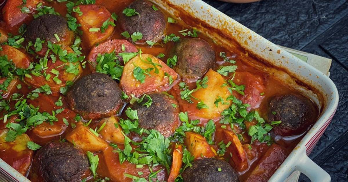 طريقة عمل صينية البطاطس والكفتة على اصولها بطريقة سهلة وسريعة من rana.f ...