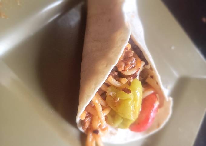 Surprise Spaghetti Wrap Recipe by jessica crain - Cookpad