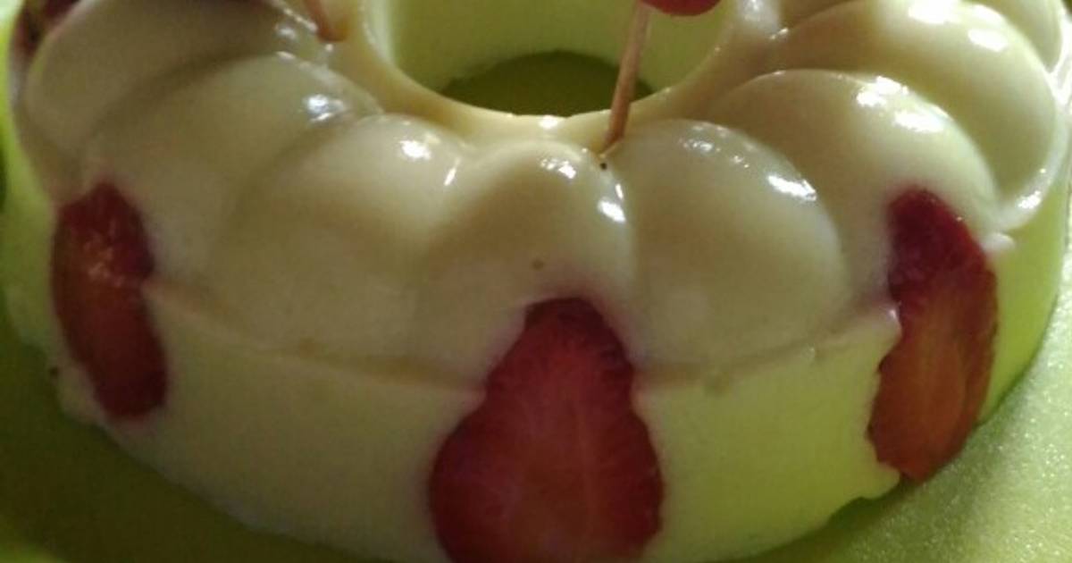 52 resep puding ultah topping strawberry enak dan mudah - Cookpad