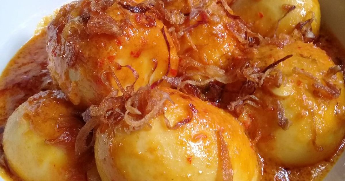 Resep Telor Masak Santan oleh Rita Rohaeni - Cookpad