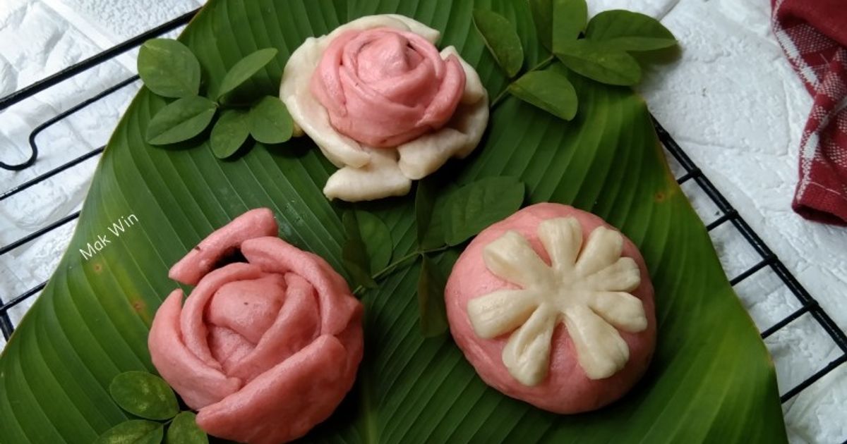 Resep Bakpao Aneka Bunga oleh Mak Win - Cookpad