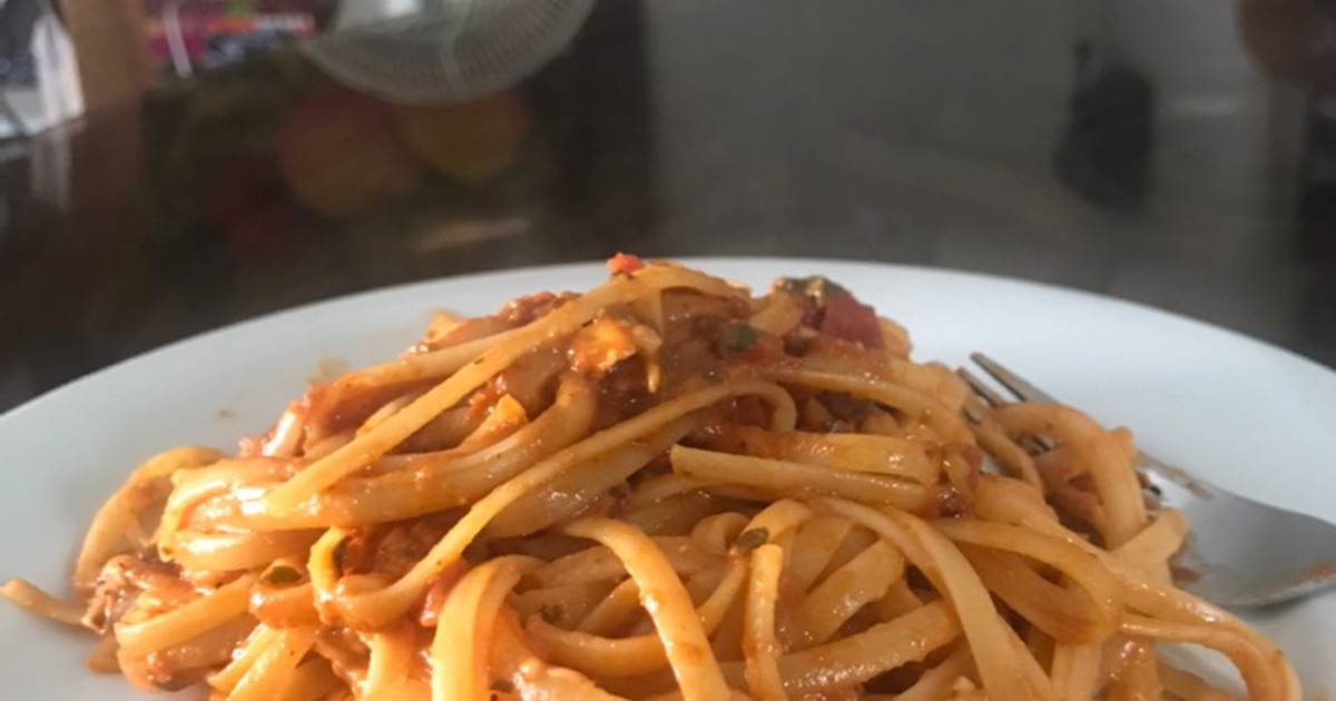 Pasta roja Receta de Maria Antonia Gutierrez- Cookpad