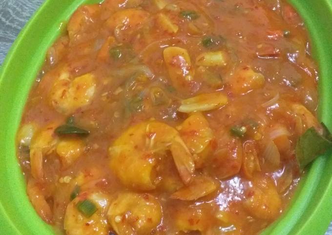 Resep Udang saos padang oleh #sarahmemasak - Cookpad