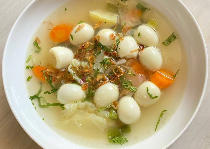 Resep Sop Telur Puyuh oleh Dhea Palupy - Cookpad