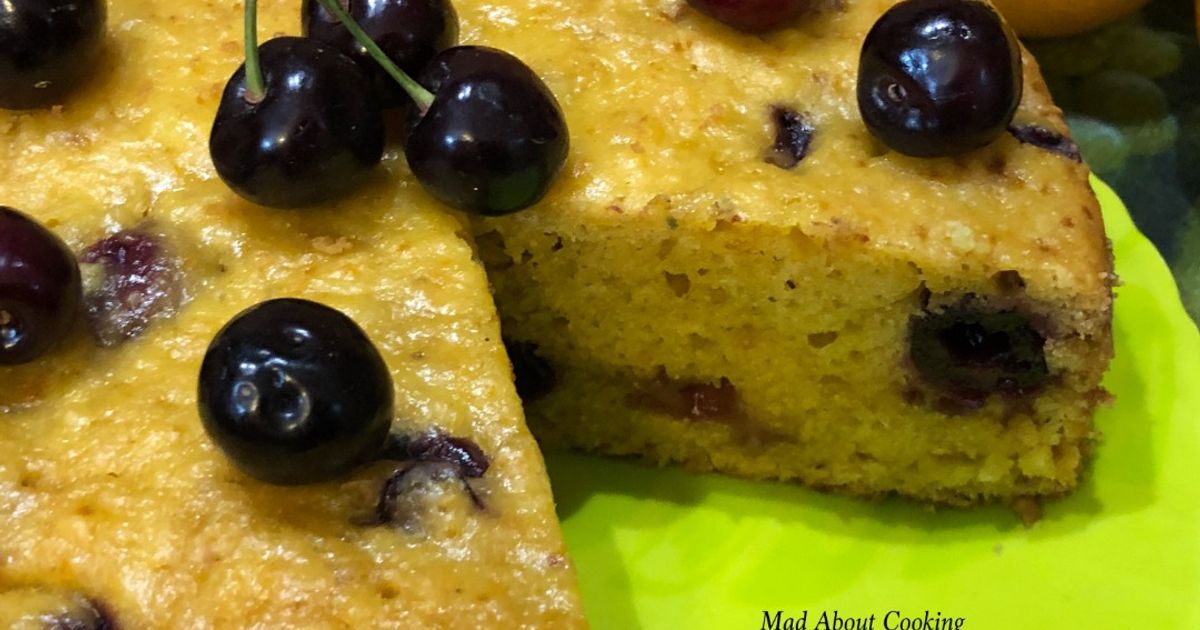 Eggless Cherry Orange Cake – Using Boiled Orange Recipe by ...