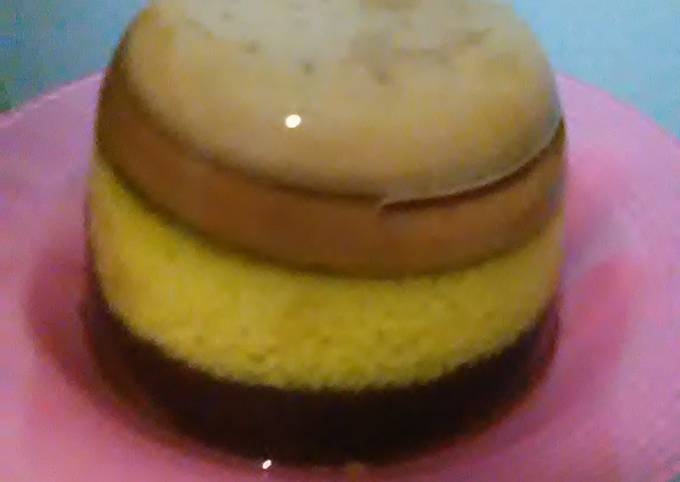 Resep Puding marie 3 lapis ukuran mini oleh lisjanie sunjani - Cookpad