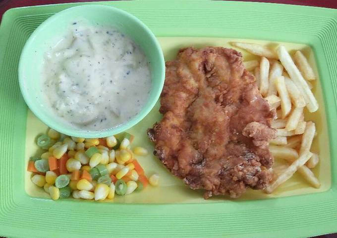 Resep Crispy chicken steak oleh ayoe rtonny - Cookpad