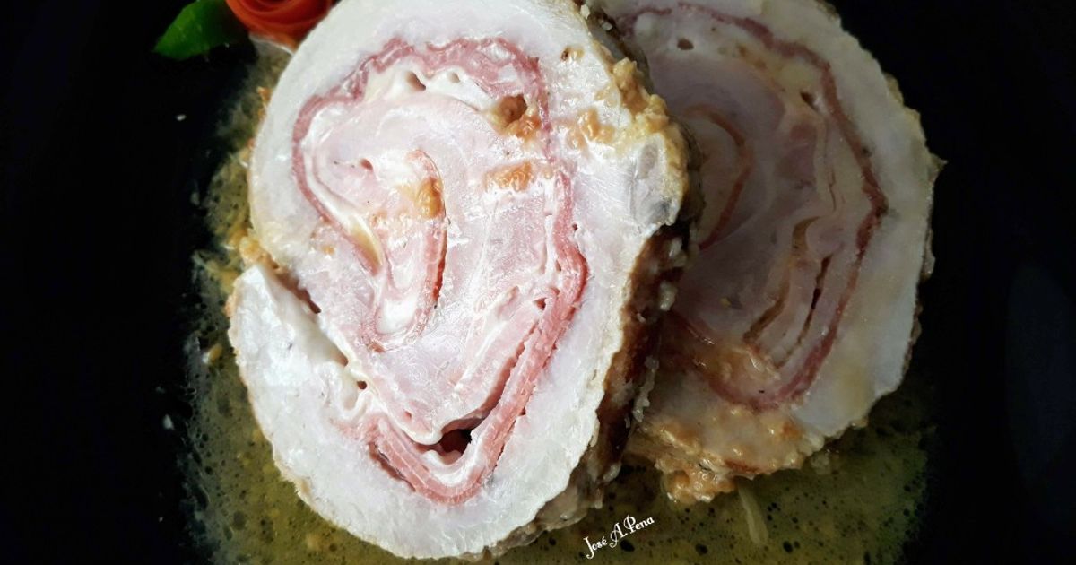 lomo de cerdo relleno de bacon y queso - 6 recetas caseras- Cookpad