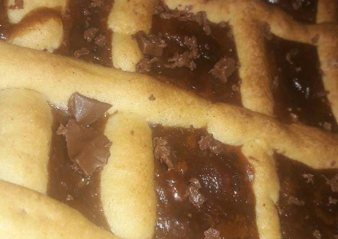 Pasta frola de dulce de leche y chocolate Receta de Ayelén Dal Ronco ...