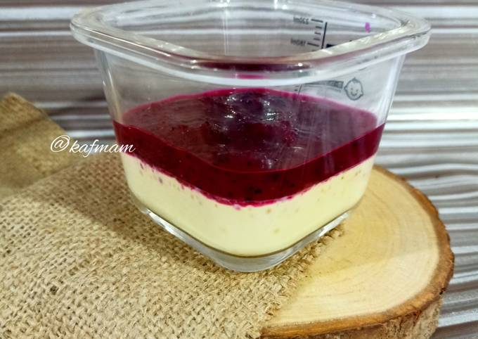 Resep Silky Pudding Susu Buah Naga oleh Kafa's Mama - Cookpad