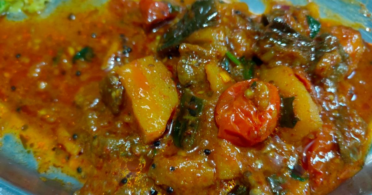 Ringan Bataka Nu Shak (My New Style) Recipe by Priyangi Pujara - Cookpad