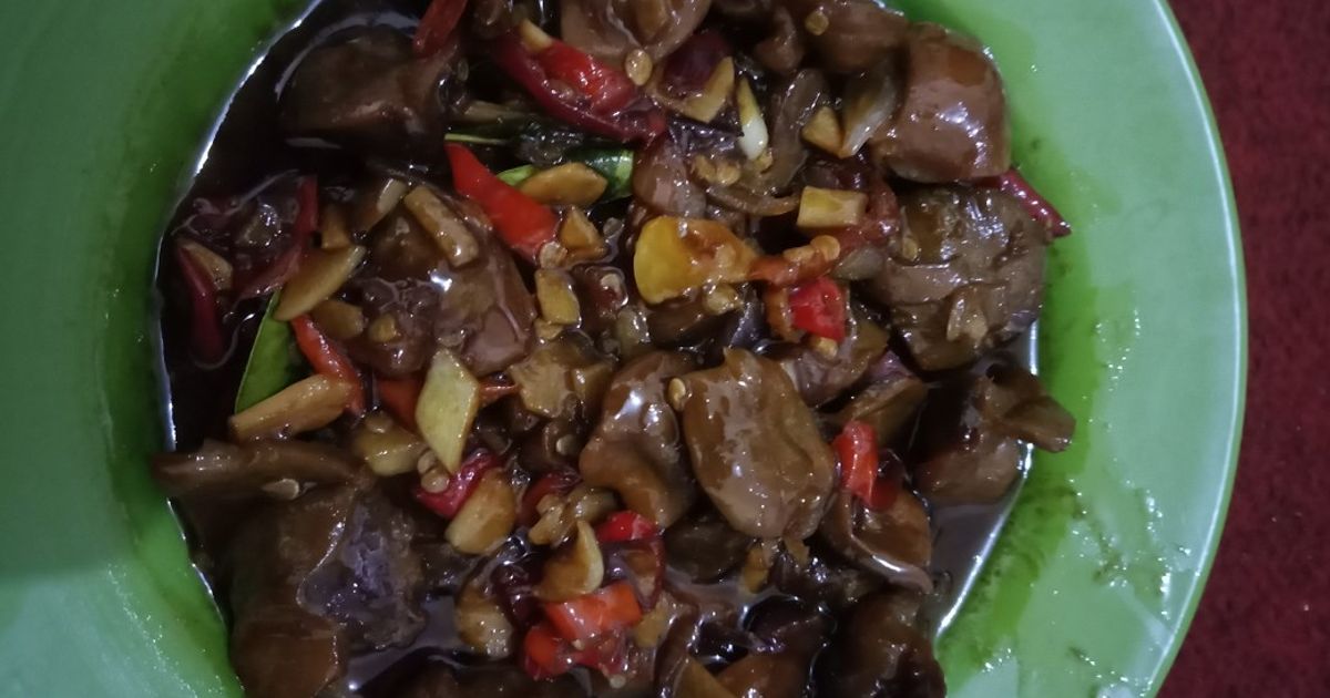 Resep Tumis Ampela Masak Saus Tiram Pedas oleh Diana sadew - Cookpad