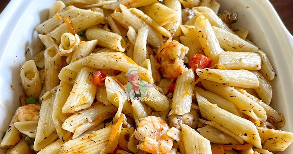 Resipi Italia Chicken and Prawn Penne (Penne Italiane Di Pollo E ...