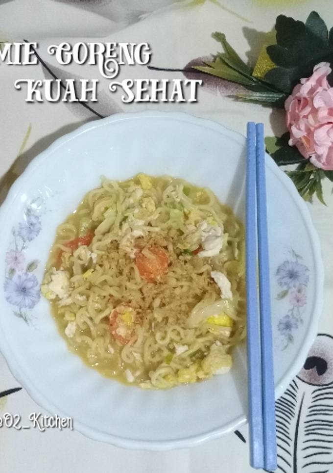 Resep #405 Mie Goreng Kuah Sehat oleh Ratih Anita Dewi - Cookpad