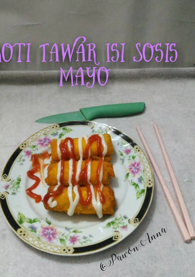 Resep Roti Tawar Isi Sosis Mayo oleh Pawon Ndeso Artikah - Cookpad