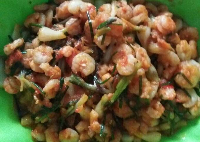 Resep Sambal goreng udang bawang rambut oleh Ananda Suci paramitha ...