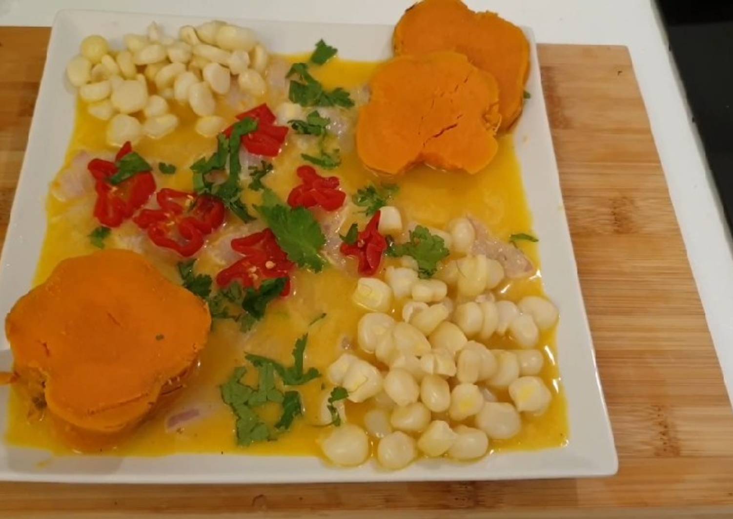 Tiradito de pescado peruano Receta de Wilfredo Sabores Puemape- Cookpad