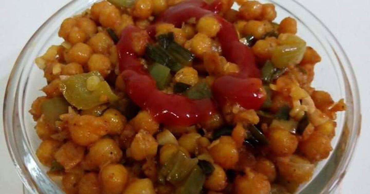 Crispy Crunchy Chilli Chana Recipe by Afshan Tabassum - Cookpad