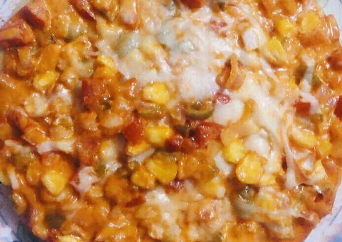 Corn Pizza Recipe by Shashi Mehta - Cookpad