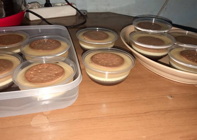 Resep Puding marie regal 3 lapis oleh Firani - Cookpad