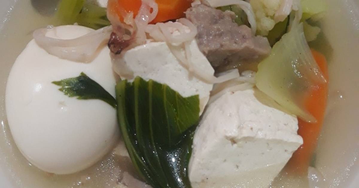 6 resep sup tahu telur enoki enak dan mudah - Cookpad
