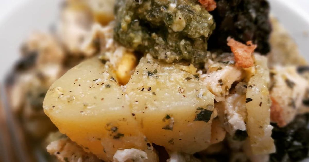 Ensalada De Patata Y Pollo Con Pesto Y Olivada Receta de Toni Martín ...