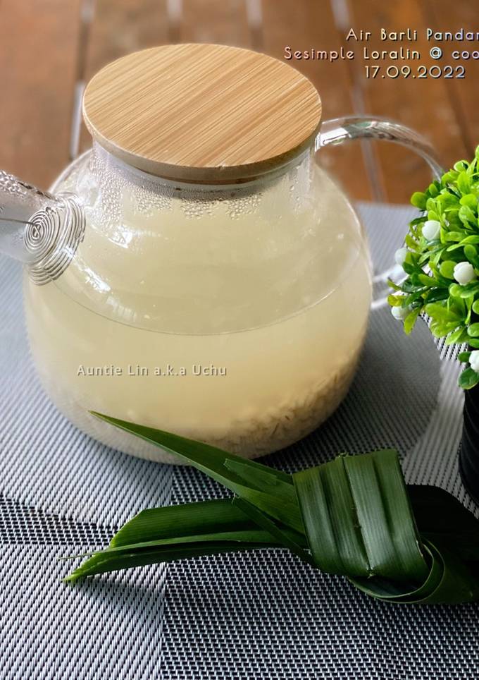 Resipi Air Barli Pandan oleh Sesimple Loralin - Cookpad
