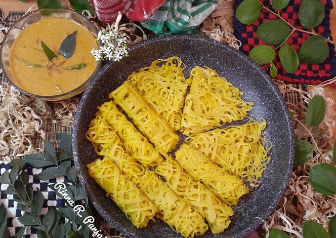 Resep Roti Jala atau Ragit Jalo Dengan Kuah Kari Daging oleh Rinna ...