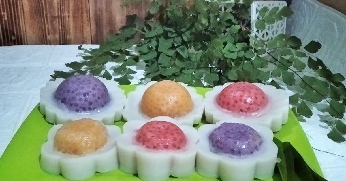 Resep *Bunga Talam Mutiara, Gluten Free + Pewarna Alami* oleh ati ...