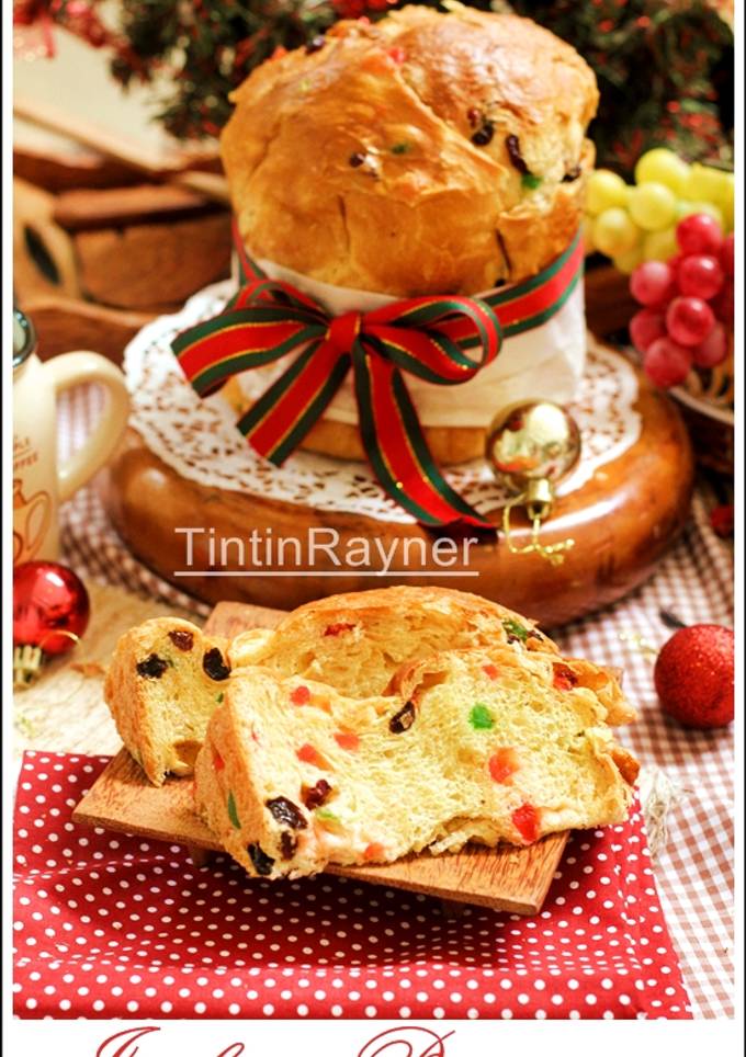 Resep Pannetone Roti Natal khas Italia - Italian Christmas Bread- Trial ...