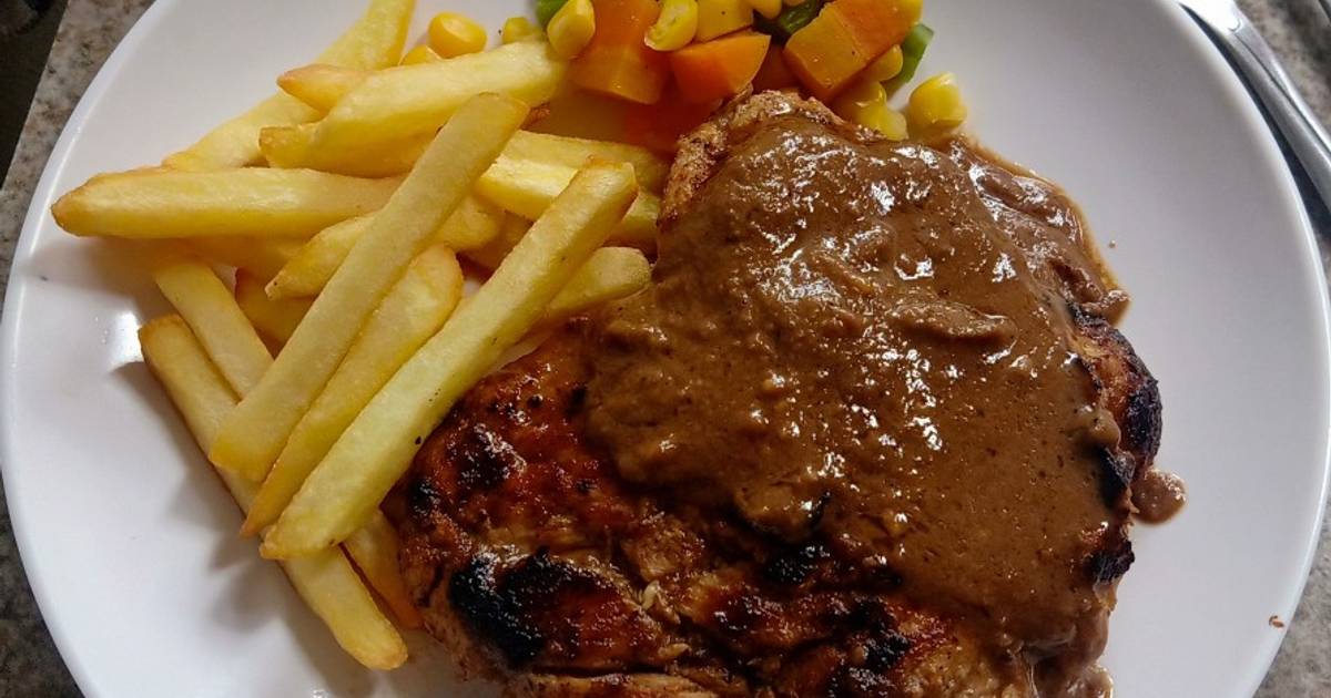 Resep Ayam pangag saos kacang oleh Kiena - Cookpad