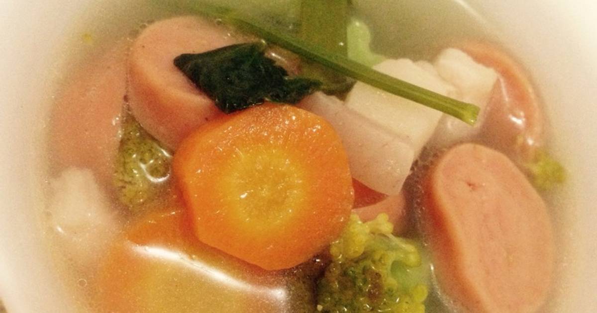 Resep Sup sosis (pakai sancam) oleh AyuNovita - Cookpad