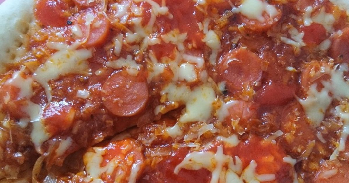 Resep Pizza Sosis oleh Bunda Carissa - Cookpad