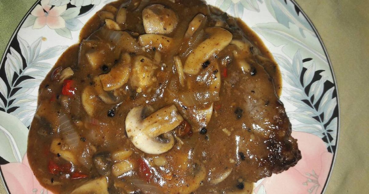 Resep saus jamur steak rumahan enak dan mudah - Cookpad