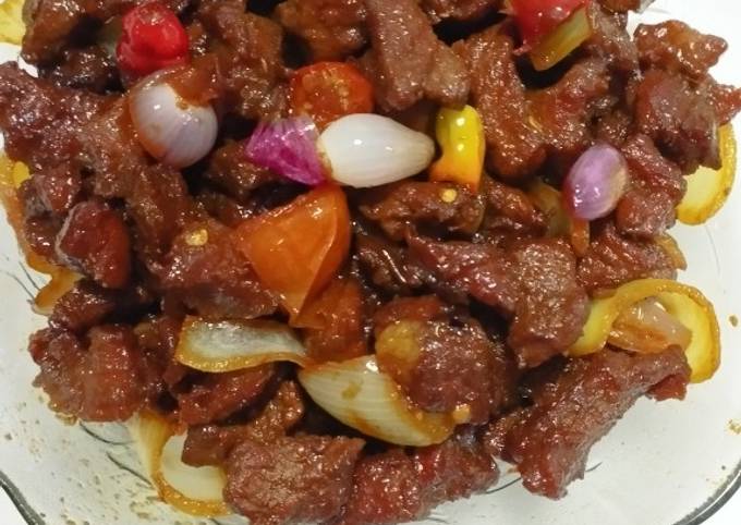 Resep Sate sapi goreng oleh Ema Rahmah Fauziyah - Cookpad