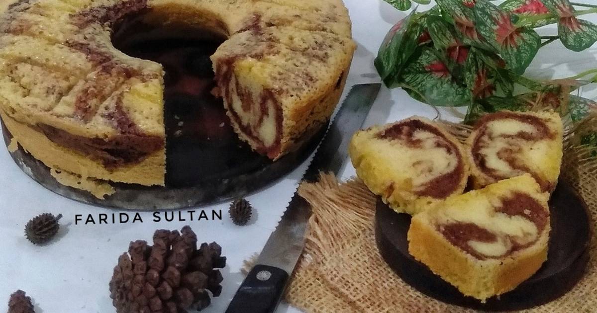 Resep Bolu Marmer Jadul oleh farida Sulthan 🇮🇩 (IG. Malika02782) - Cookpad