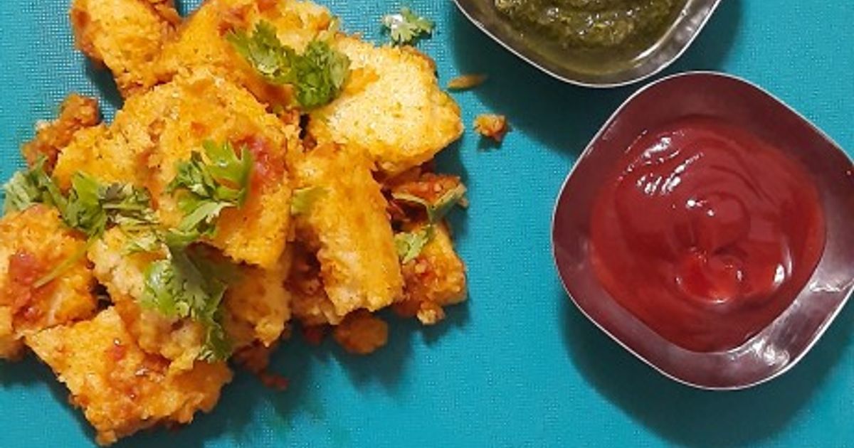 Hiral Dholakia દ્વારા રેસીપી પાવભાજી મસાલા ઢોકળા (Pavbhaji Masala ...