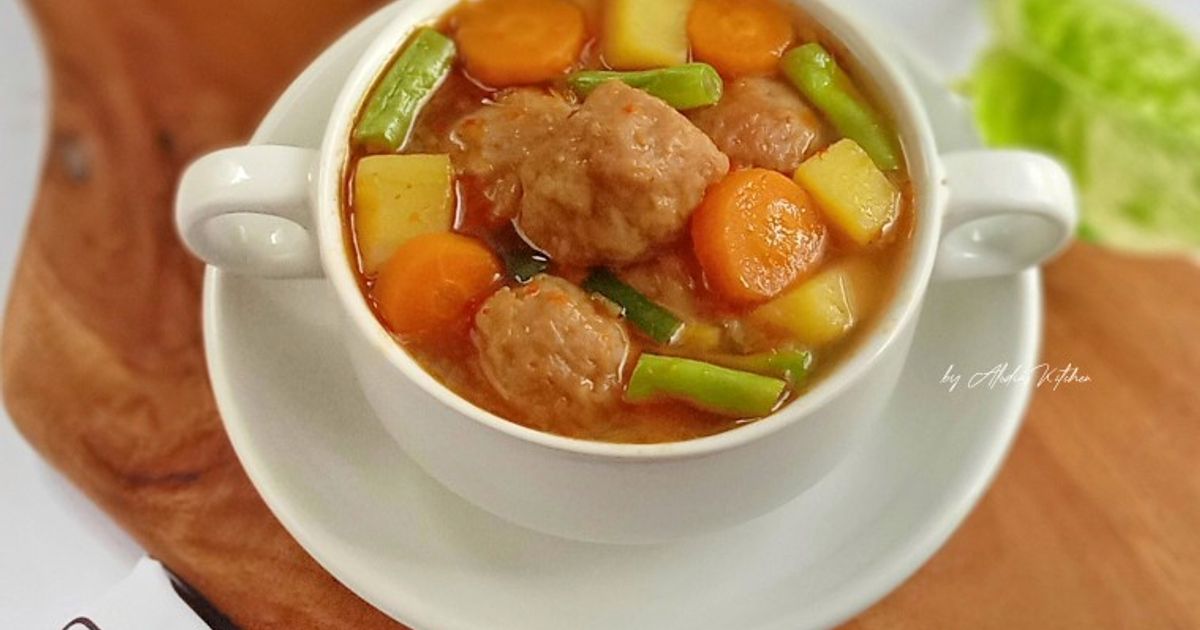 Resep Sop Pedas Baso Sapi oleh Vey Alodia's Kitchen - Cookpad