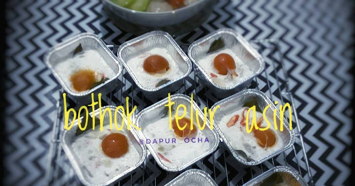 Resep Bothok Telur Asin dalam Cup oleh Ibuk Gendis - Cookpad