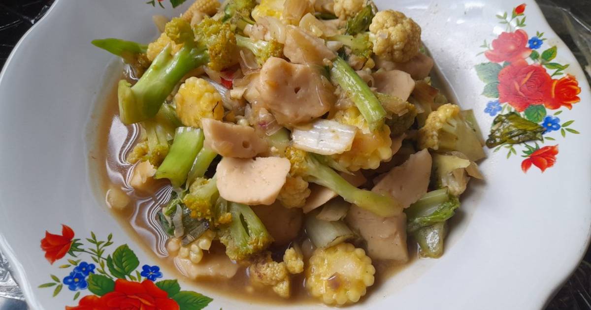 Resep Capcay Kuah Isi Bakso oleh Kaizeno Globi Cancerine - Cookpad