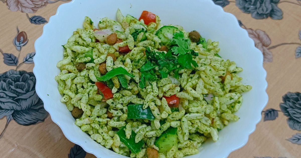 Green Crunch Chana Puff Salad — Quick, Tangy & Super Crunchy ! Recipe ...
