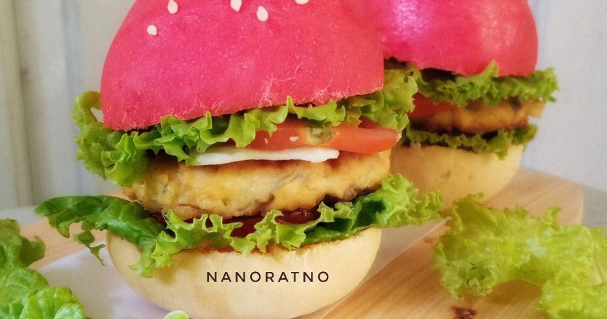 Resep Burger Tempe Merah Putih oleh NanoRatno - Cookpad